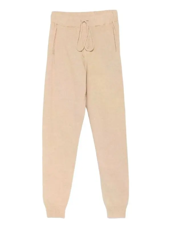 SERGIO MORETTI FIRENZE Beige Drawstring Waistband Track Pants - Neutrals