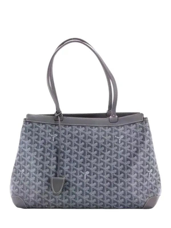 Goyard Bellechasse Pm Tote Bag In Coated Canvas - Grey