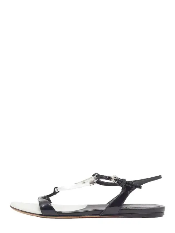 Dior Thong Flat Sandals - Black
