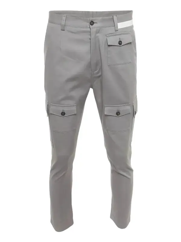 Dolce & Gabbana Gabardine Cargo Pants - Grey