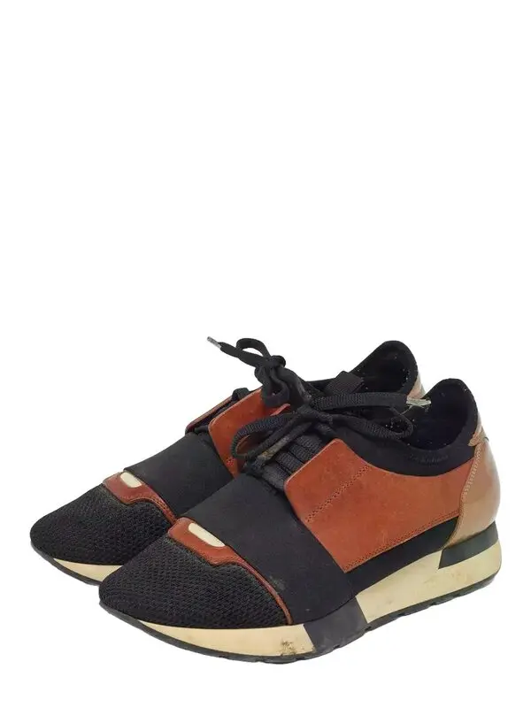 Balenciaga Race Runner Mesh Sneakers - Black