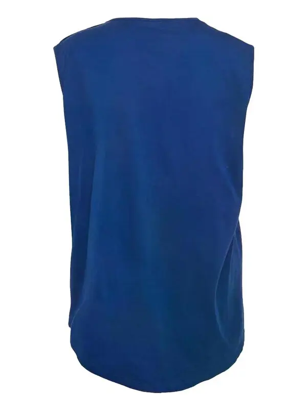 Balmain Logo-print Sleeveless Top - Blue