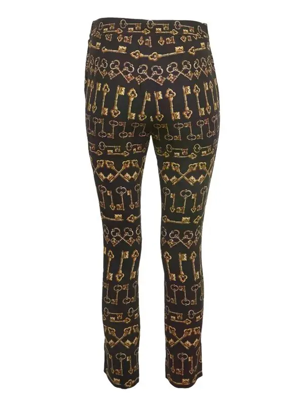 Dolce & Gabbana Key Print Slim-fit Tailored Trousers - Brown