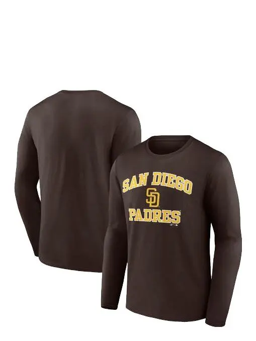 LOGO ATHLETIC San Diego Padres Heart & Soul Long Sleeve T-shirt - Brown