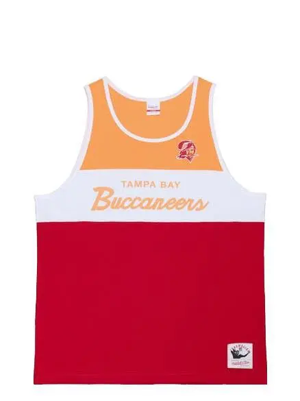 Mitchell & Ness Tampa Bay Buccaneers Color Block Tank Top - Red