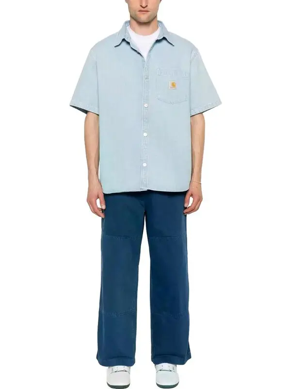 Carhartt Work In Progress Garrison Twill Straight Trousers - Blue