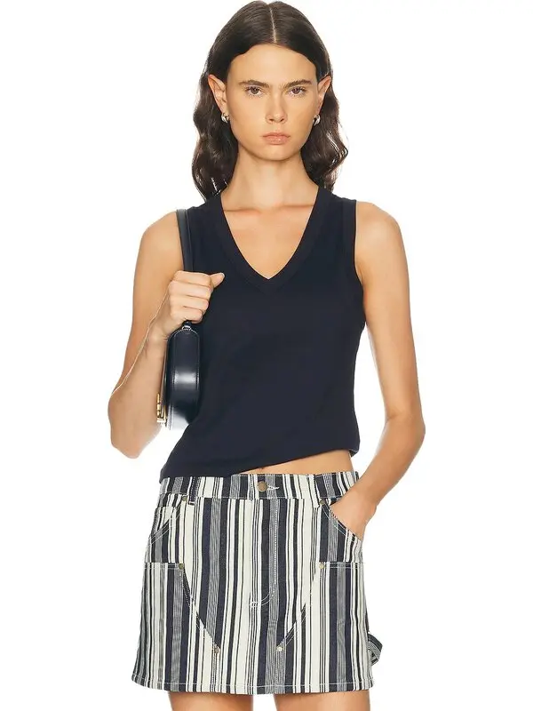 Renggli V-neck Tank Top - Midnight