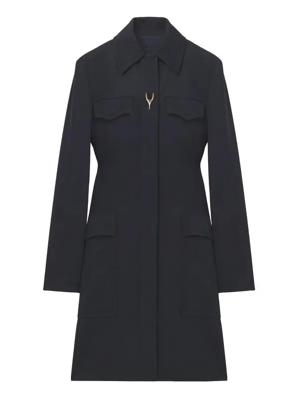 Alexander McQueen Wishbone Coat - Indigo