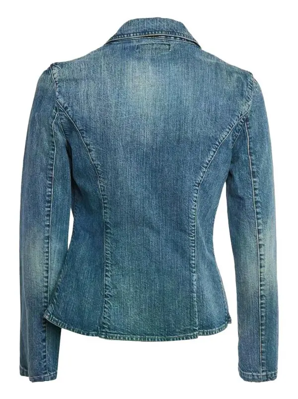 FERRAGAMO Slim-fit Denim Jacket - Blue