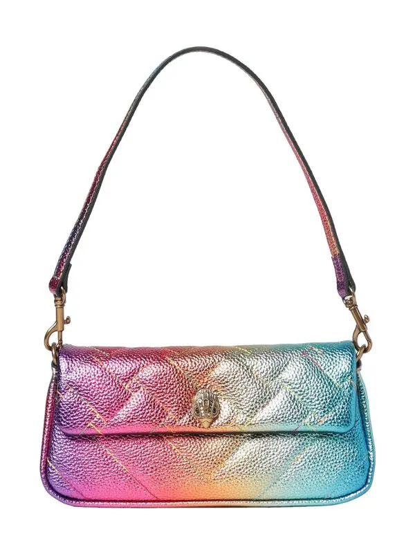 Kurt Geiger Kensington Quilted Grained Leather Mini Bag With Abstract Print - Multicolor