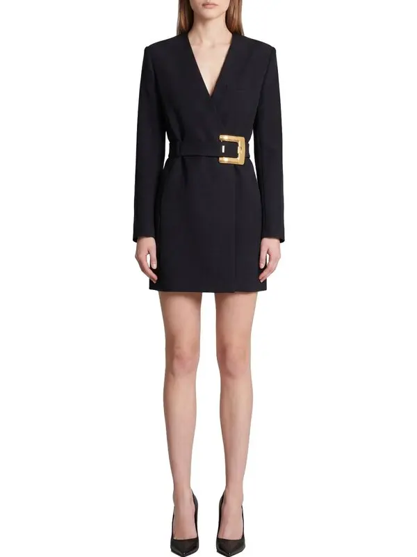 Balmain Belted Blazer Dress - Black