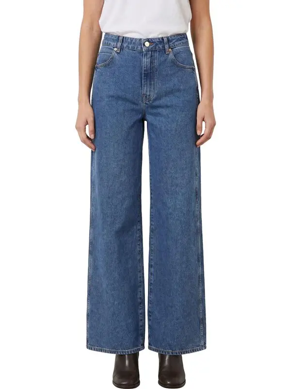 Balmain High-waisted Wide-leg Jeans - Blue