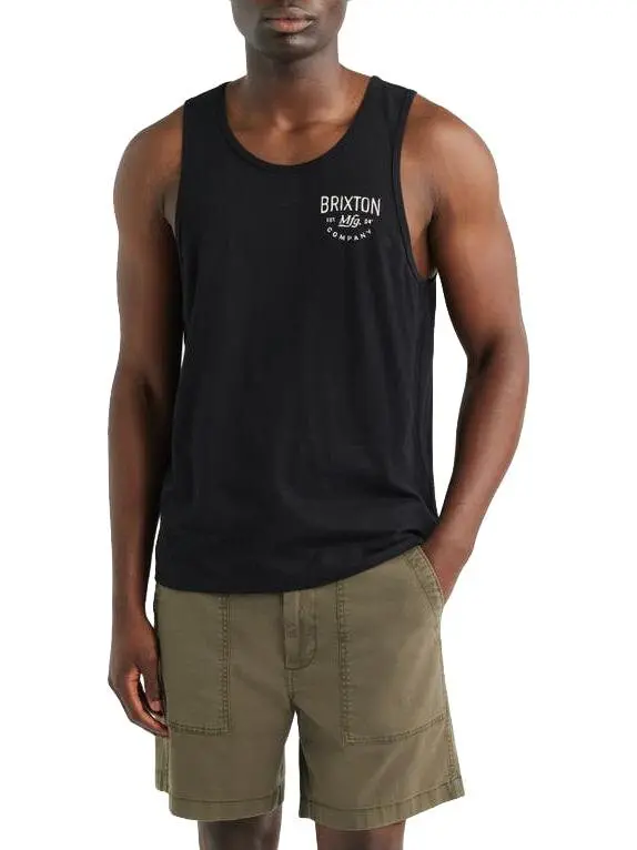Brixton Fremont Logo Tank Top - Black