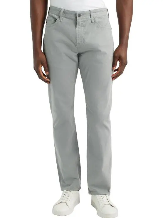 Ag Everett Stretch Sateen Slim Straight Pants - Willowed