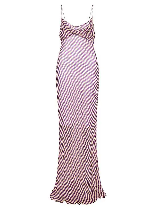 RAT AND BOA Assisi Striped Sheer Maxi Dress - Multi