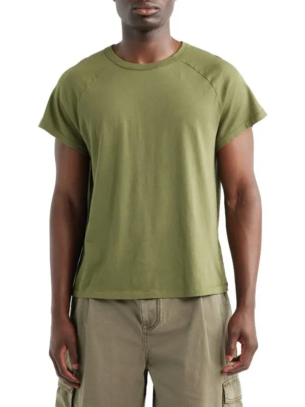 ELWOOD Raglan Sleeve T-shirt - Olive