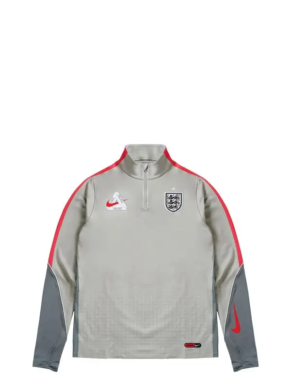 PALACE X Nike England Dri-fit Strike Drill Top - Grey