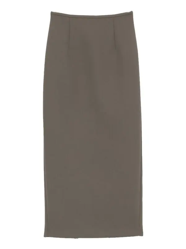 Khaite Winton Long Skirt - Brown