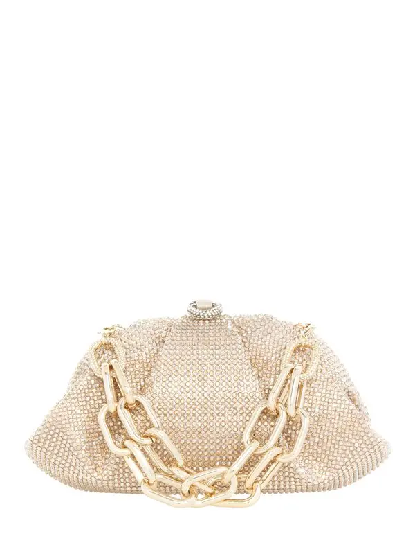 Judith Leiber Gemma Crystal Clutch - Beige