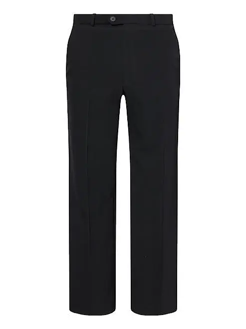 THE ROW Tim Straight-leg Wool Trousers - Black