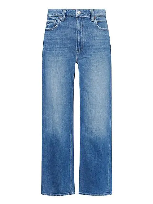 Paige Stevie High-rise Ankle Length Straight Leg Jeans - Stoneview