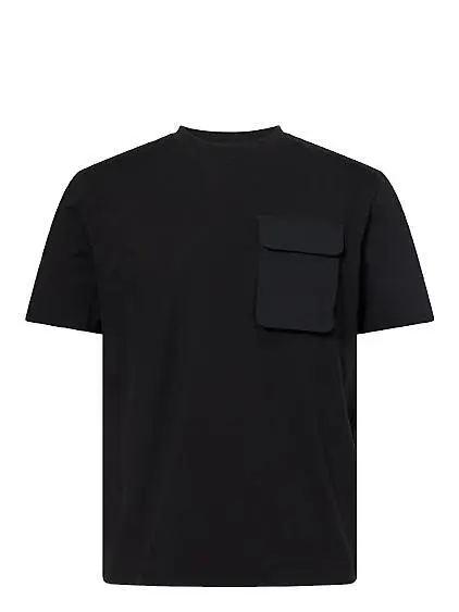 ARNE Utility Cargo-pocket Cotton T-shirt - Black