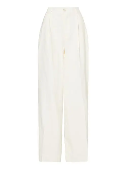 Paige Westin Wide-leg Woven Trousers - Bone
