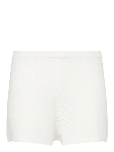 4TH & RECKLESS Neev Crochet Knit Shorts - Cream