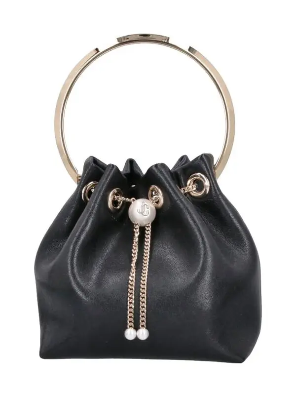 JIMMY CHOO Bon Bon Bucket Bag - Black
