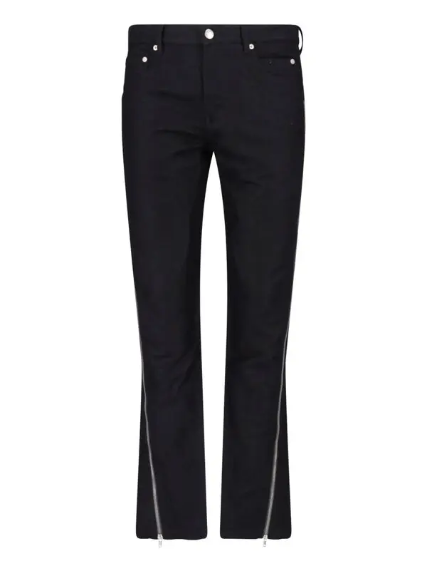 Rick Owens Straight Zip Jeans - Black