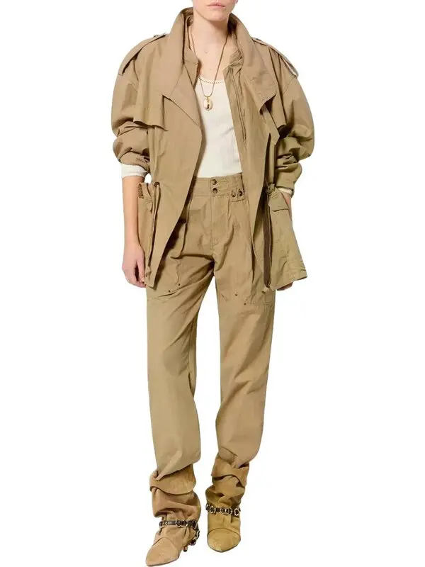 Isabel Marant Étoile Amandine Textured Trousers - Neutrals