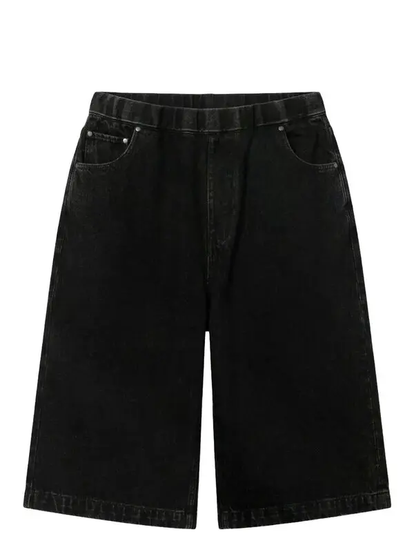 ENTIRE STUDIOS Enitre Studios Wide-leg Denim Shorts - Black