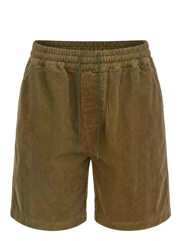 REVOLUTION Corduroy Drawstring Shorts - Green