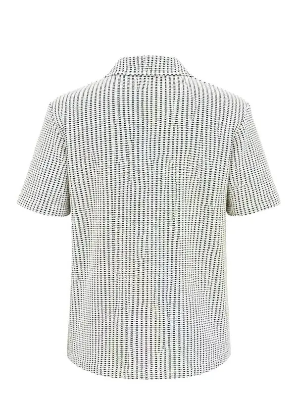 REVOLUTION Short-sleeved Cuban Shirt - Neutrals
