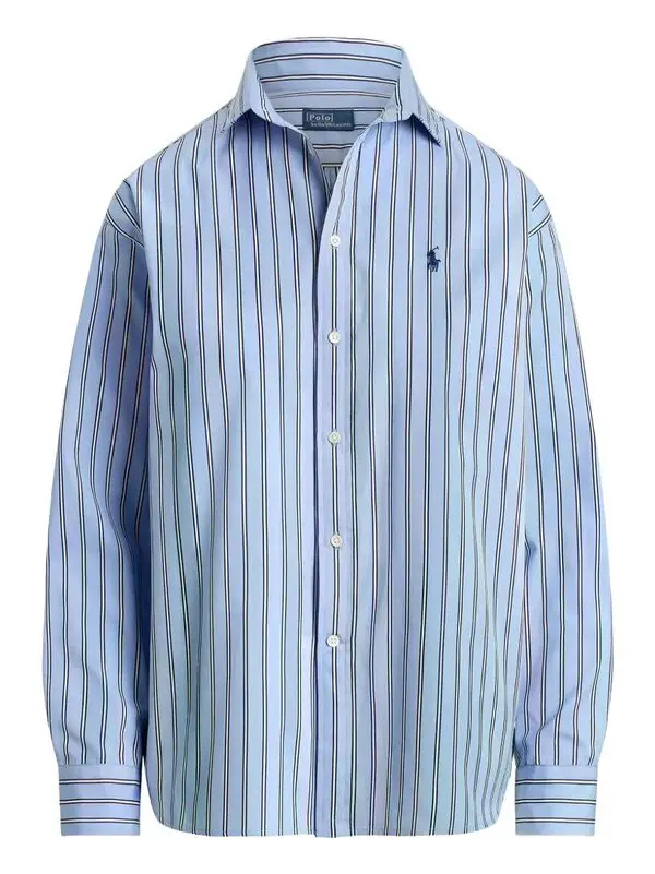 Polo Ralph Lauren Striped Cotton Shirt - Blue