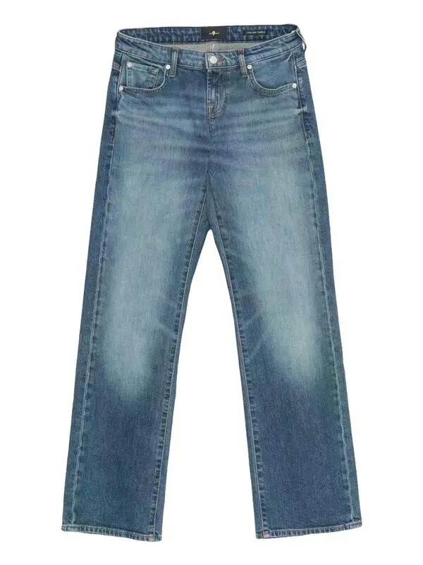 7 For All Mankind Faded Jeans - Blue