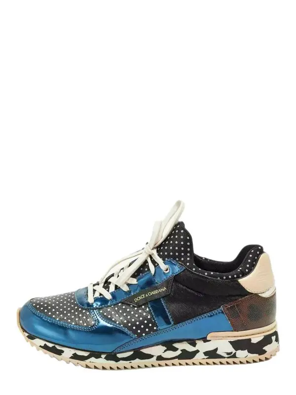 Dolce & Gabbana Majolica Lace-up Sneakers - Black
