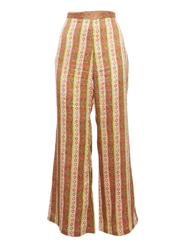 Sandro Crepe Flared Trousers - Neutrals
