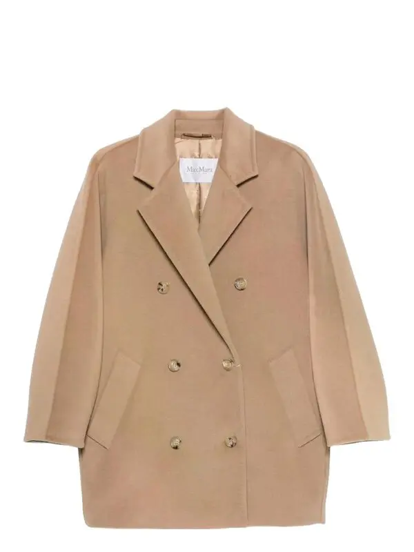 Max Mara Double-breasted Notch-lapel Coat - Neutrals