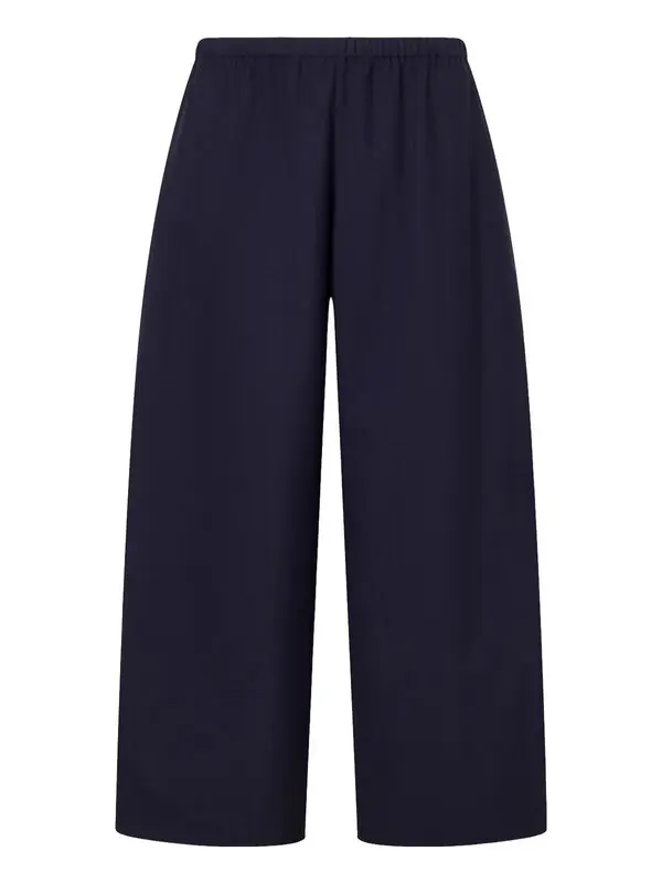 Khaite Roma Wool Wide-leg Pants - Blue