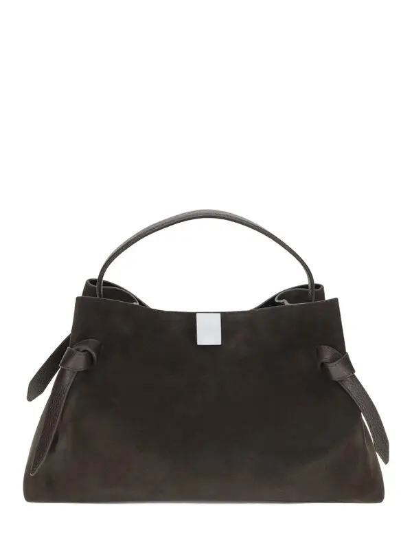 Yuzefi Gyoza Suede Shoulder Bag - Brown