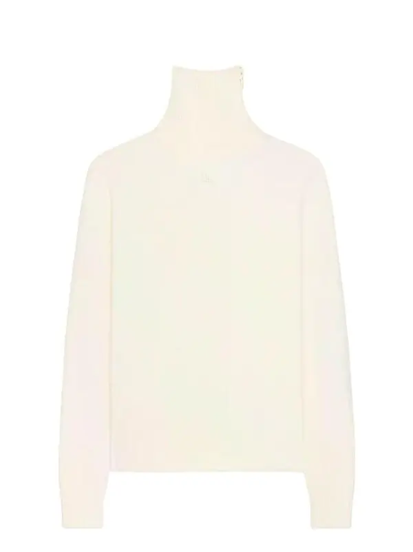 COURREGES High-neck Knitted Sweater - Neutrals
