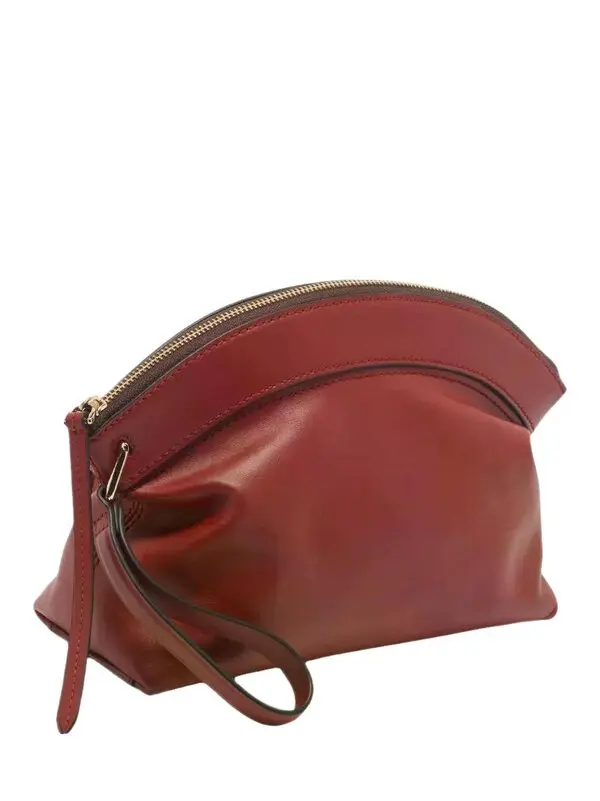 Furla Erica Leather Clutch Bag - Red