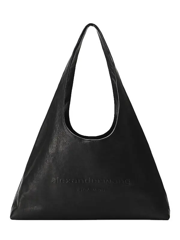 Alexander Wang Pike Mini Leather Hobo Bag - Black