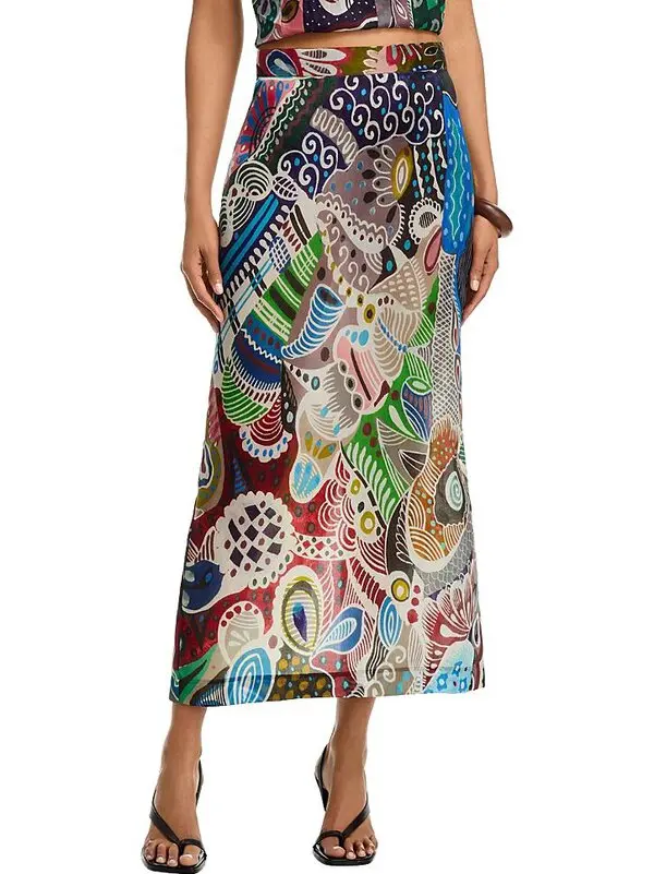 HEIRLOME Irene Silk Organza Skirt - Multi