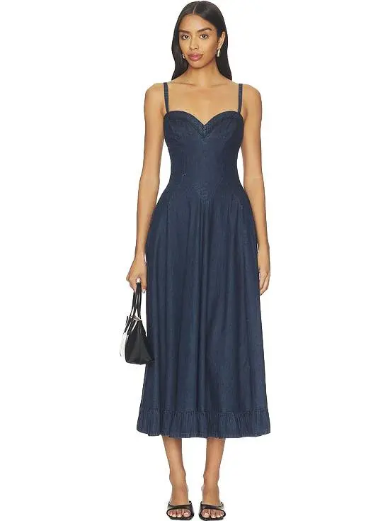 Free People Another Season Midi Dress - Rinse