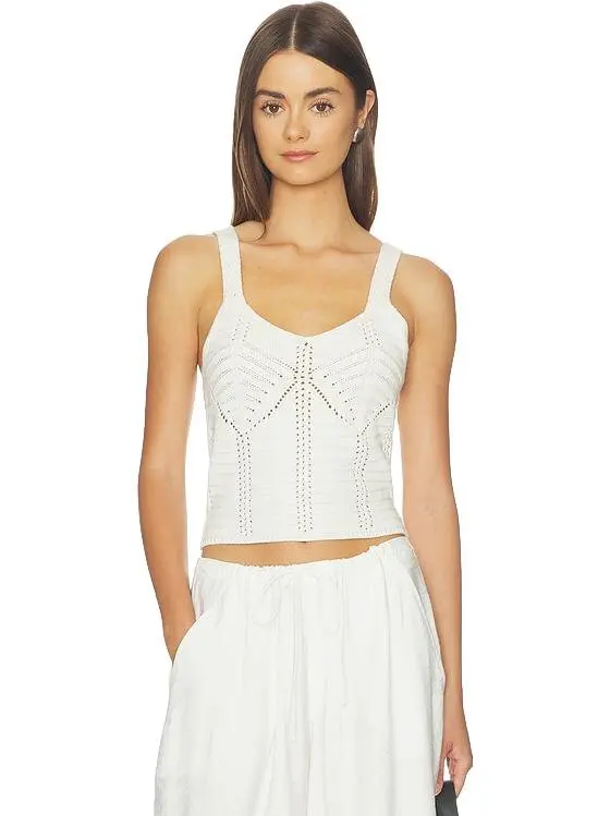 Sablyn Thea Scoop Neck Tank - Ivory