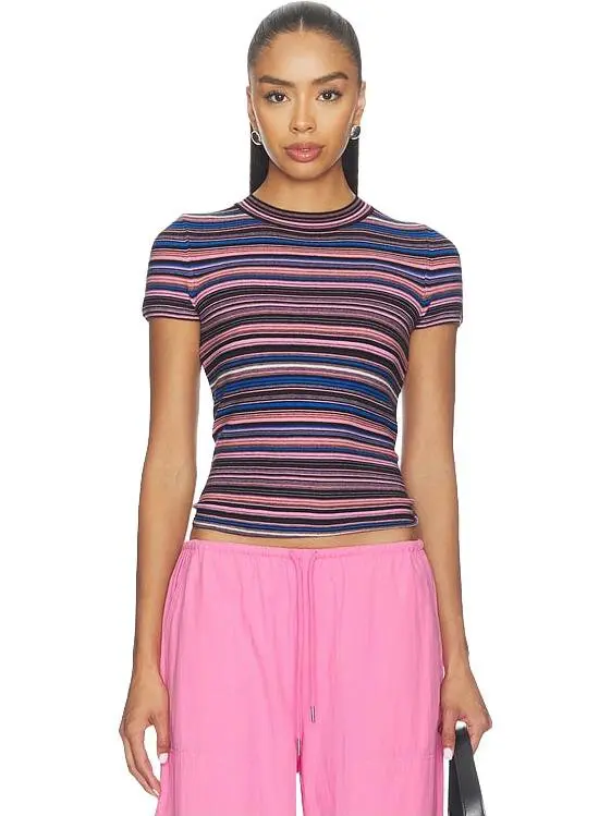 PISTOLA Selene Short Sleeve Sweater Tee - Multi