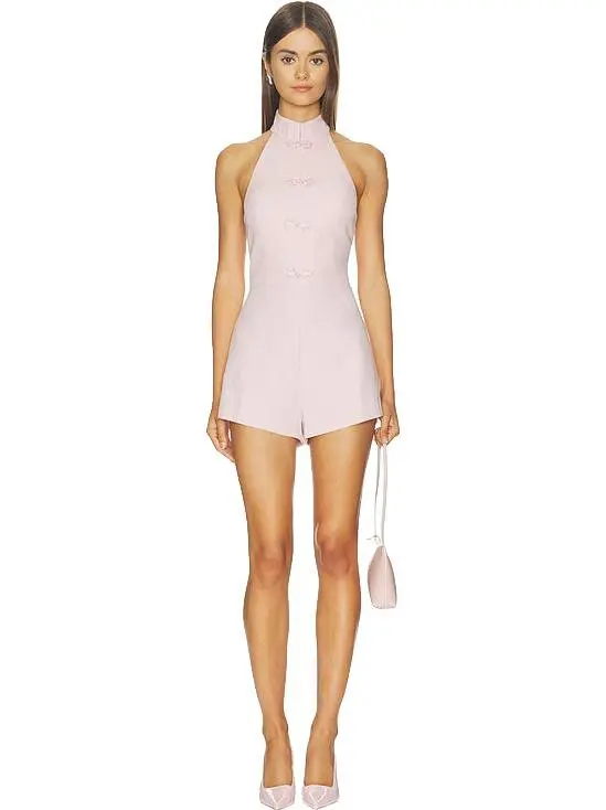 Amanda Uprichard Isola Romper - Pink