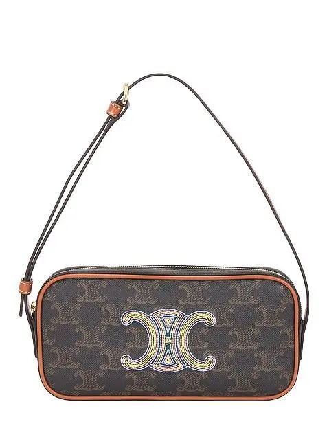 FWRD RENEW Celine Triomphe Camera Bag - Brown